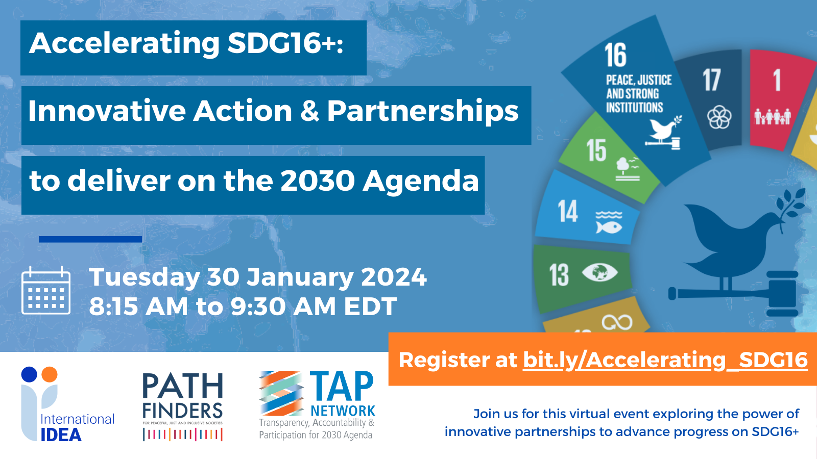 Accelerating SDG16+: Innovative Action & Partnerships to deliver on the ...
