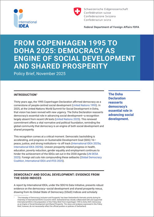 From Copenhagen 1995 to Doha 2025: Democracy as Engine of Social ...
